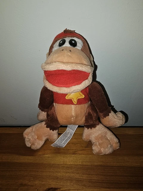 VINTAGE SUPER MARIO 12 Inch Diddy Kong Plush Soft Toy Play By Play ...