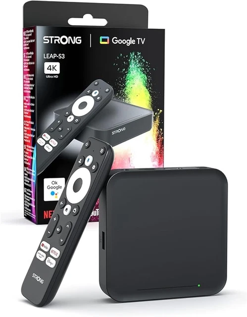 STRONG LEAP-S3 PRO 4K UHD Google TV Streaming Box with Ethernet Port ...