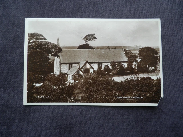 VERY OLD REAL Photograph Postcard Of Meliden Church, Postmarked ...