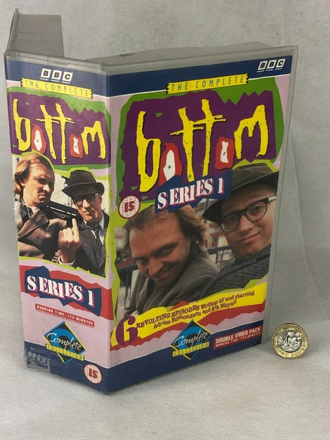 BOTTOM SERIES 1 DOUBLE VIDEO TAPE VHS Original Mouldy Old £6.34 ...