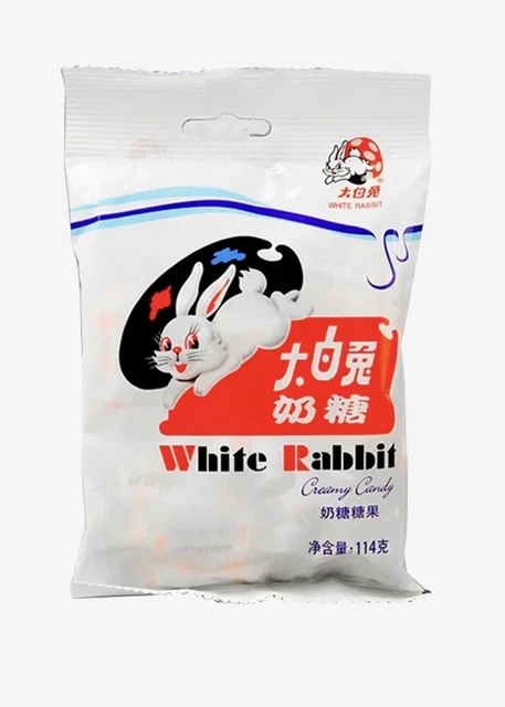 WHITE RABBIT CREAMY Candy 114g Pack £3.30 - PicClick UK