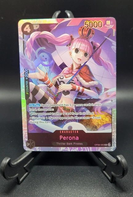 ONE PIECE TCG Wings Of The Captain Perona OP06-093 SR anglais comme ...