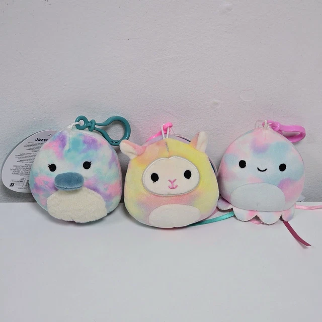 SQUISHMALLOWS 3.5& CLIP On Bundle Of 3 Clips Mitch Krisa Jellyfish Tie ...