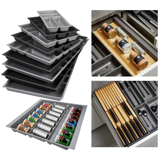 ORGA-BOX-3 SCHUBLADENEINSÄTZE TIEFE 473 mm Besteckkästen für Schubladen ...