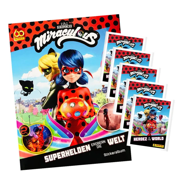 MIRACULOUS STICKERS SUPERHEROES Conquer the World Collectible Stickers ...