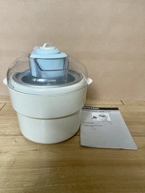 SILVERCREST ICE CREAM Maker (1 Little) SECM 12 A1 White Blue for Parts ...