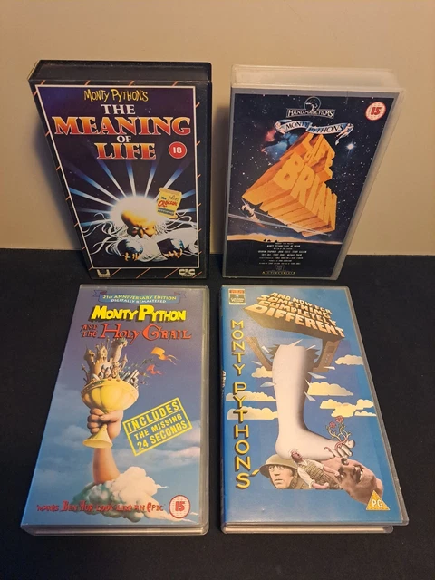 4 Monty Python Vhs Movies Holy Grail Life Of Brian Meaning Of Life Different £665 Picclick Uk