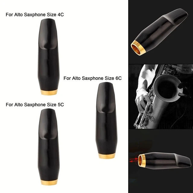 EMBOUT BUCCAL DE saxophone compact et durable pour saxphone alto noir 4C 5C 6C EUR 81,78 ...