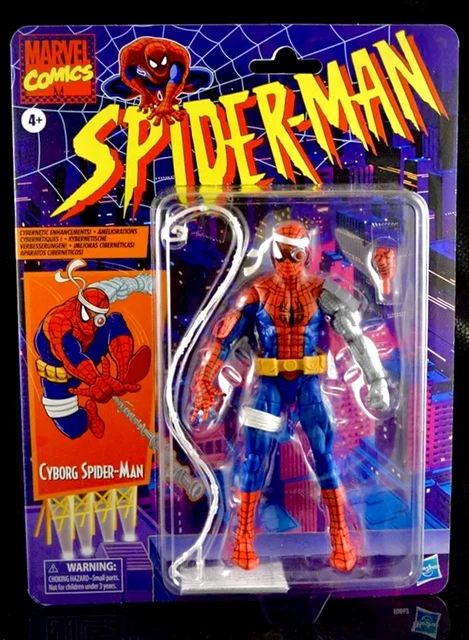 NEW MARVEL LEGENDS Retro Cyborg Spider-Man Vintage 6" Figure Hasbro ...