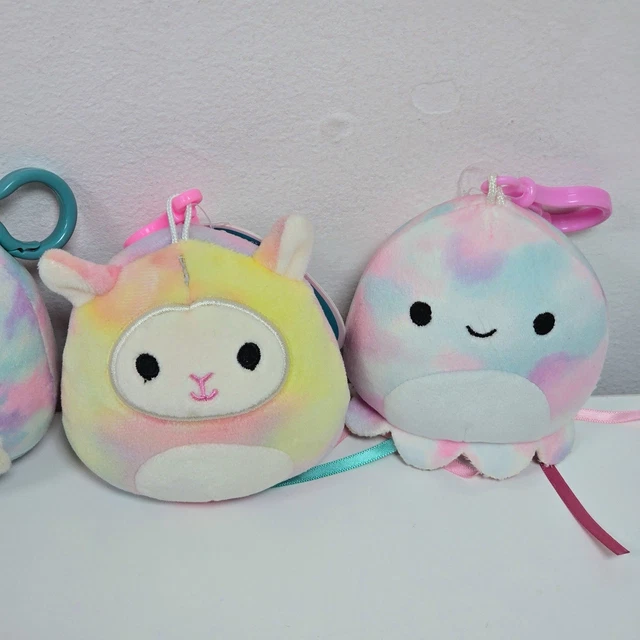 SQUISHMALLOWS 3.5& CLIP On Bundle Of 3 Clips Mitch Krisa Jellyfish Tie ...