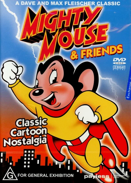 MIGHTY MOUSE AND Friends DVD 1980's RARE Vintage Classic Cartoons $14. ...