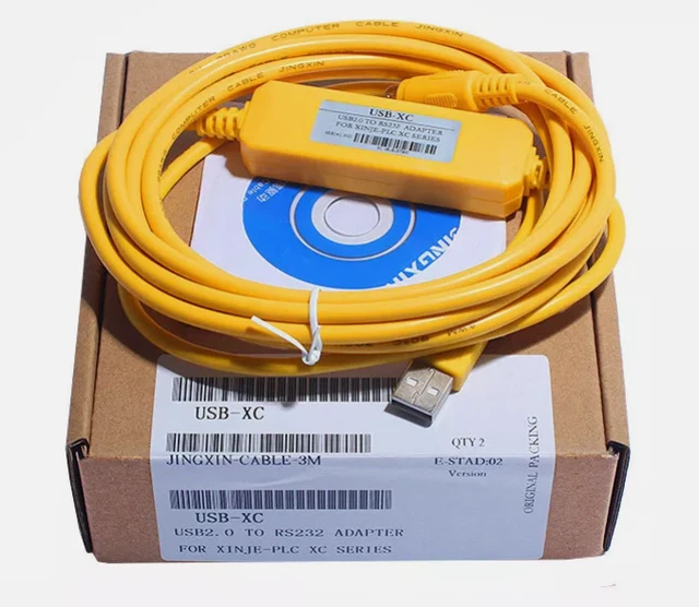 USB-XC PLC PROGRAMMING Cable For XINJE-PLC XC Seires XC1/XC2/XC3/XC5 $9 ...