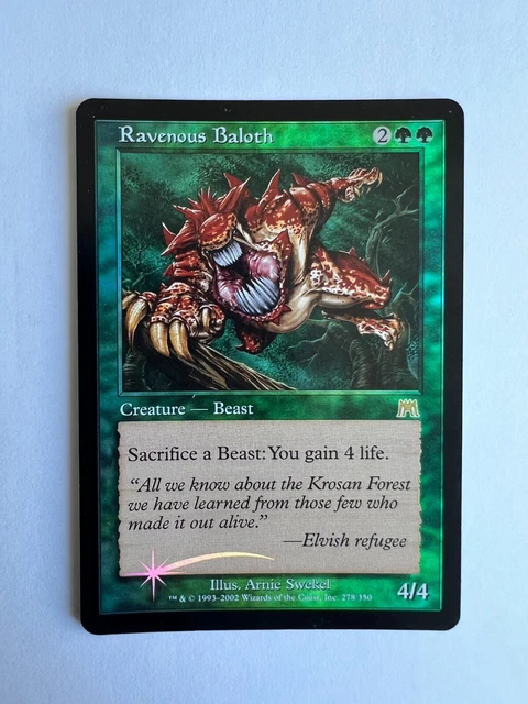 MAGIC THE GATHERING: Ravenous Baloth ENG EX Foil Onslought EUR 1,00 ...