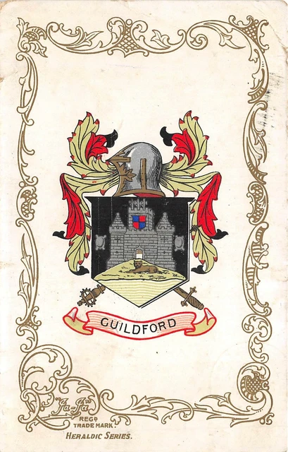 UK40381 GUILDFORD real photo uk coat of arms heraldic £9.00 - PicClick UK