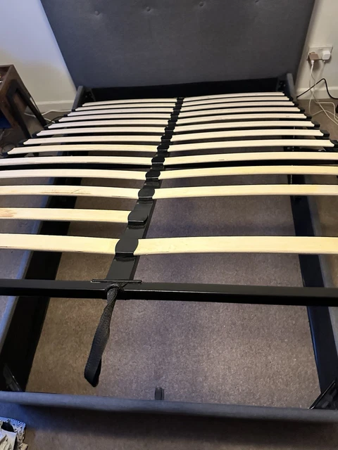 DARK GREY OTTOMAN Style Double Bed Bed Frame £104.70 - PicClick UK