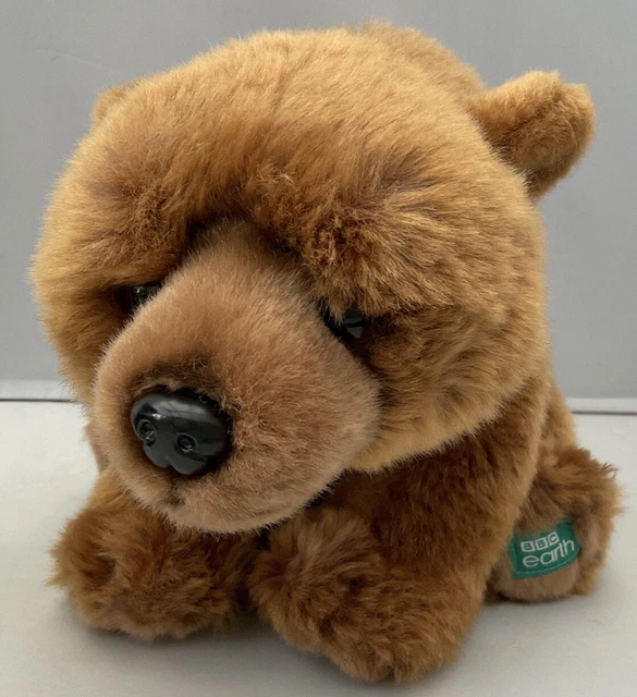 OFFICIAL BBC PLANET Earth Ii David Attenborough Grizzly Bear Plush Soft ...