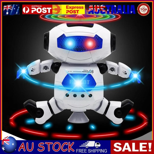 FUN ELECTRIC WALKING Robot Interactive Toy Flashing Sounding Robot for ...