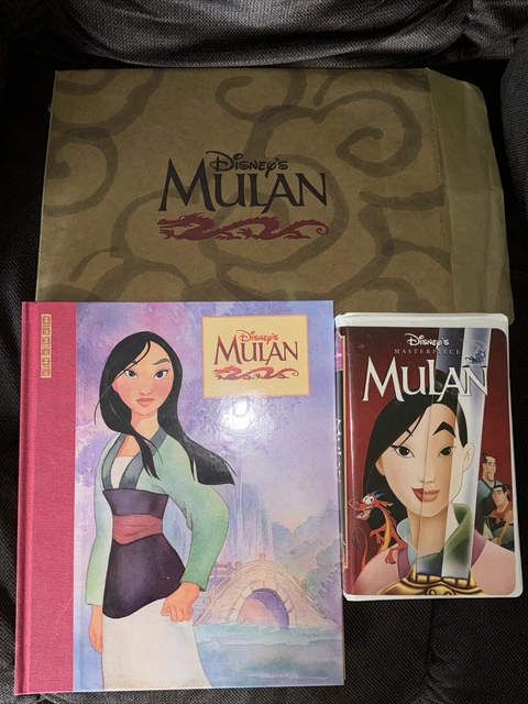 DISNEYS MULAN HARDCOVER Book 1998 1st Edition VHS Movie And Lithograph ...