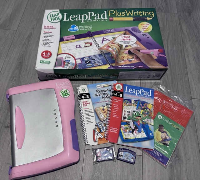 IN BOX LEAP Frog LeapPad Plus Writing Pink 2 Cartridges & Books £26.72 ...