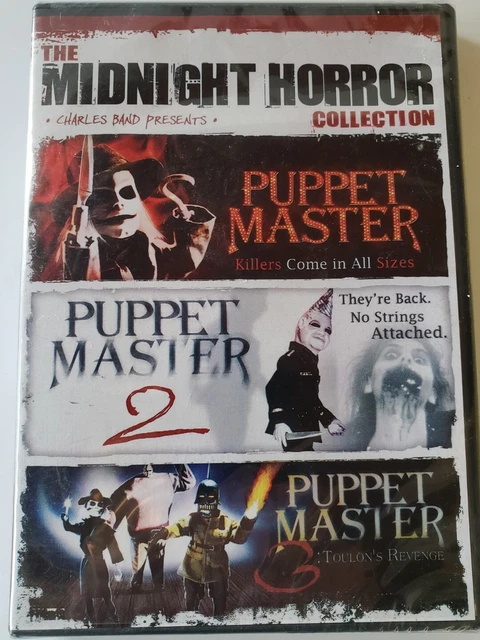 PUPPET MASTER COLLECTION DVD 1,2,3 The Midnight Horror Collection ...