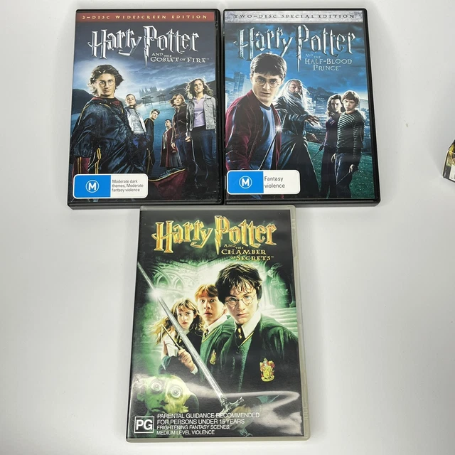 HARRY POTTER DVD Bundle Region 4 PAL (3 Films - 2, 4, 6) $19.99 ...