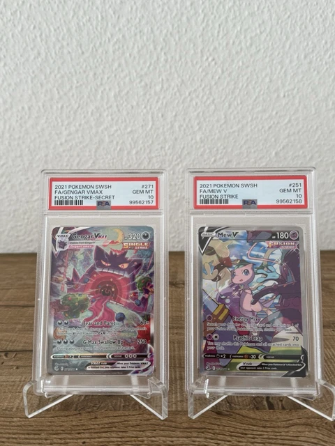 GENGAR VMAX ALT Art 271/264 PSA 10 Gem Mint Pokemon Fusion Strike+ Mew V 251/264 EUR 301,00 ...