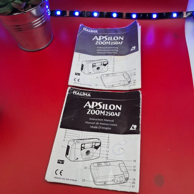 HALINA APSILON ZOOM 250AF APS Film Camera A/Focus 25-50mm Zoom Lens ...