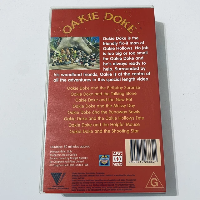 OAKIE DOKE VHS 2000 Children’s TV Show Fun for Kids Rare ABC Kids Video ...