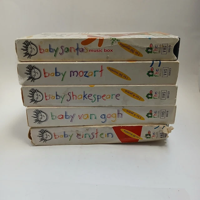 BABY EINSTEIN VHS Lot Shakespeare Van Gogh Santa Mozart Y2K Kids ...