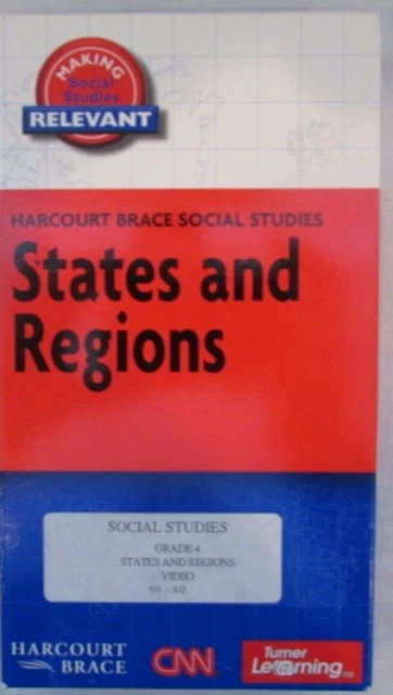 HARCOURT BRACE SOCIAL Studies States and Regions VHS Video Tape £5.40 ...