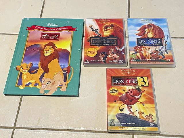 THE LION KING DVDs 1 2 3 Region 4 & Disney The Lion King Classic Story ...