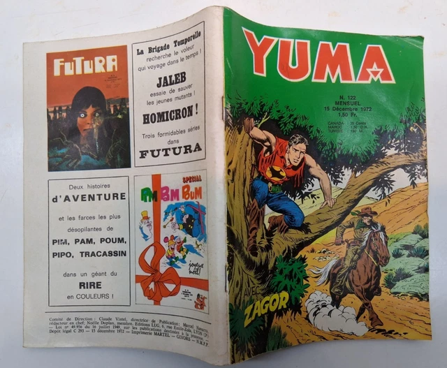 YUMA ZAGOR N° 122 15/12/1972 LUG EUR 6,00 - PicClick FR