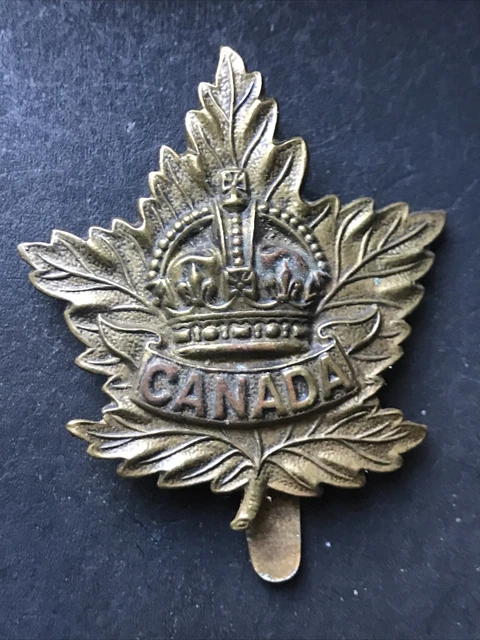 CANADIAN GENERAL SERVICE Overseas Original WW2 Cap Badge EUR 21,01 ...