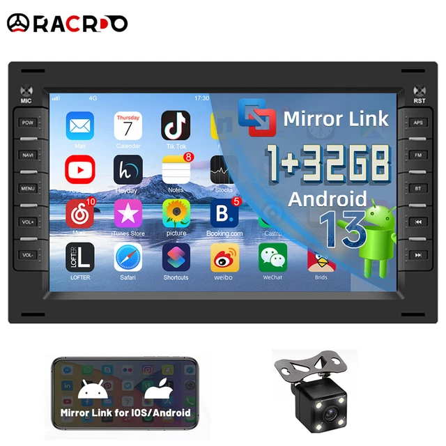 7& ANDROID 13 32G Autoradio GPS Navi Für VW T4/T5 TRANSPORTER MULTIVAN ...