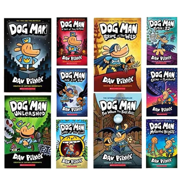 DOG MAN SERIES Collection Books Set By Dav Pilkey Pack 1-10 Series 5Pcs ...