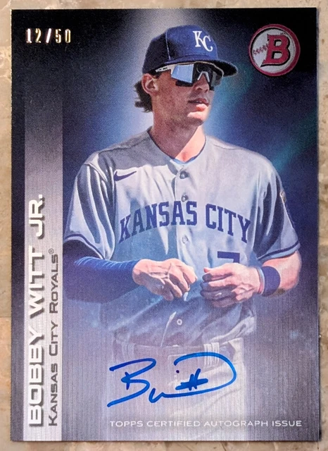 BOBBY WITT JR 2022 Bowman Trascendent VIP Party Auto 12/50 Kansas City ...