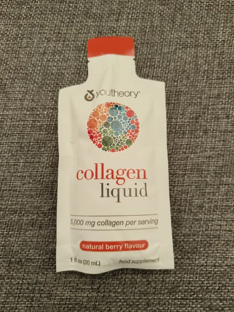 YOUTHEORY COLLAGEN LIQUID Berry Flavour Formula 1 x 30ml Liquid Packet ...