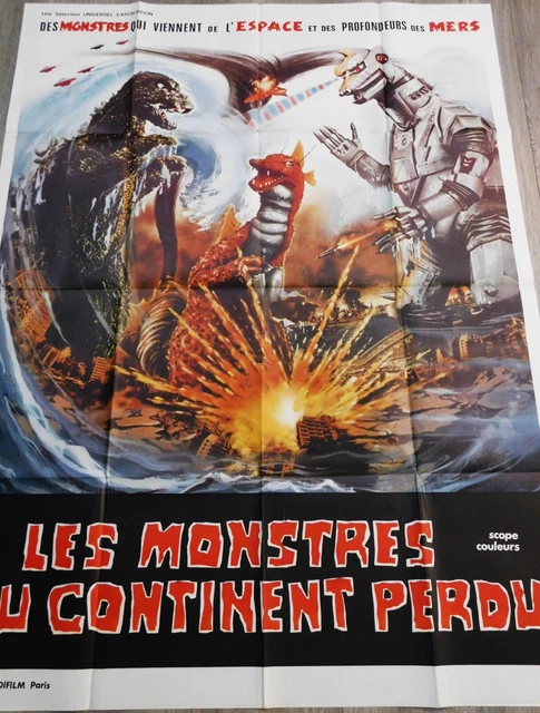 LES MONSTRES DU Continent Perdu Affiche ORIG Poster 120x160cm 47"63 ...