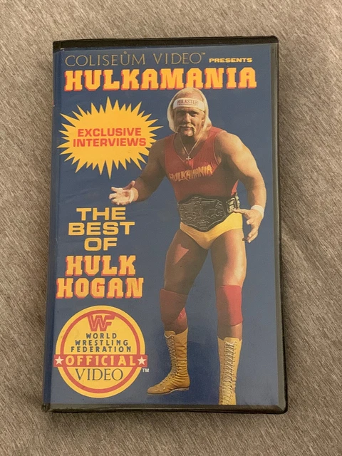 WWF HULKAMANIA VHS Coliseum Video 1985 Clamshell Wrestling WWE Hulk ...
