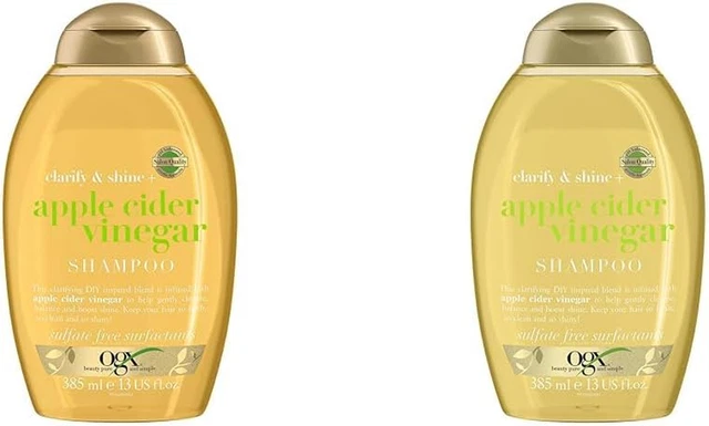 OGX APPLE CIDER Vinegar Clarifying Shampoo for Oily and Greasy Hair ...