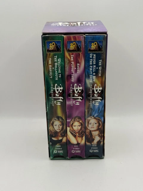 BUFFY THE VAMPIRE Slayer - Slayer Pack (VHS, 1998) 3-Tape Box Set RARE ...