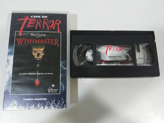 WISHMASTER TERROR WES Craven Horror VHS Tape Collectors Spanish £26.75 ...