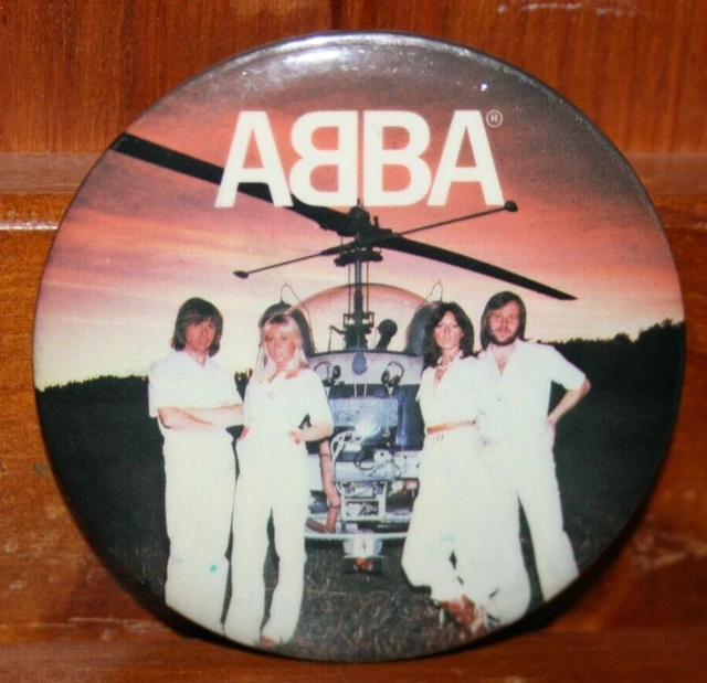 VINTAGE ABBA BADGE Melbourne 1970S Patrick Arrival Album 7Cm $42.00 ...