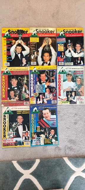 8 POT BLACK Snooker Magazines Jan-Aug 1993 £18.00 - PicClick UK