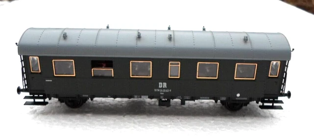 ROCO H0 44998 Personenwagen Donnerbüchse DR Ep IV KKK grün Modell 1:87 ...