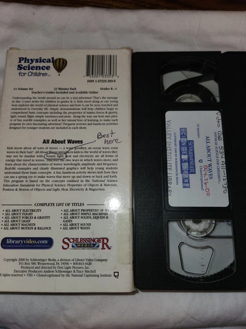SCIENCE FOR CHILDREN All About Waves (VHS) Ex Library Rental £6.65 ...