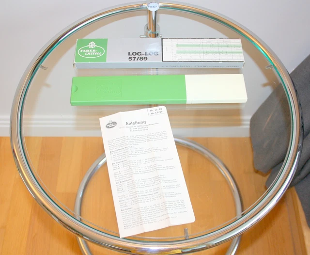 RECHENSCHIEBER FABER CASTELL, LOG LOG 57/89, OVP, neu, komplett ...