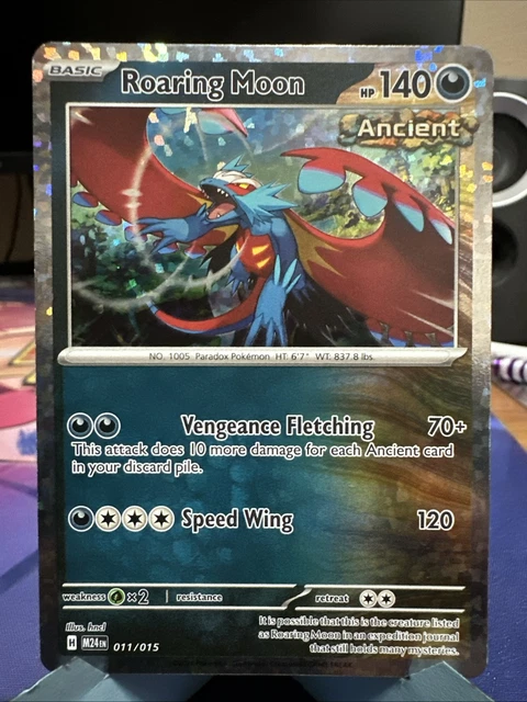 ROARING MOON 2025 McDonalds Happy Meal Holo Pokémon Dragon Discovery ...