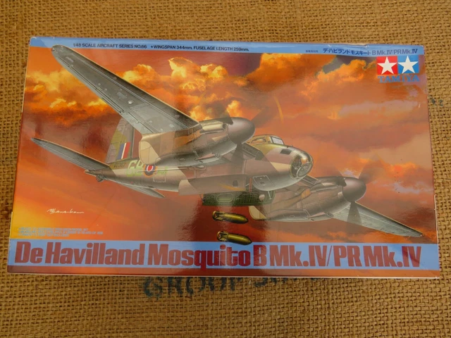 TAMIYA 61066 1/48 Scale Aircraft Model Kit Raf De Havilland Mosquito B ...