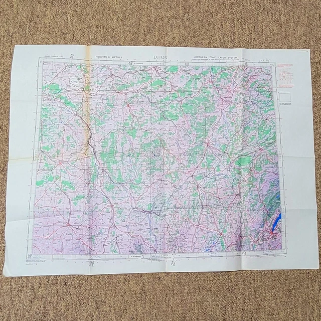 ORIGINAL WW2 1944 Dijon, France Wwii British Army Military Raf Flight ...